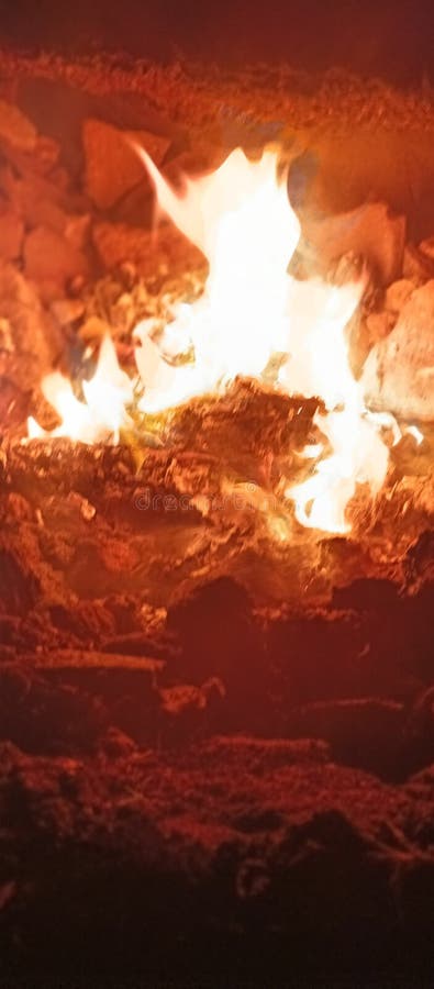 Red Orange Fire Burning Wavy Stock Image - Image of bonfire, wavy ...