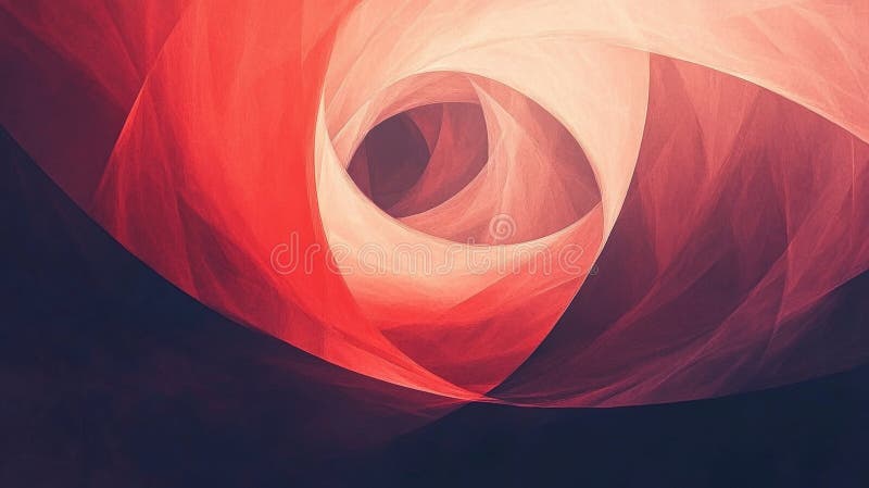 Red and Orange Hues Form an Abstract Labyrinth of Light Patterns. Stock ...