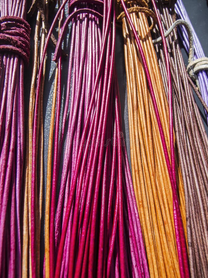 Red and Orange Leather Straps Stock Image - Image of equipment ...