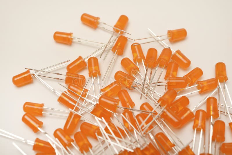 Red Orange Led Lamps Electronic Element Stock Photos - Free & Royalty ...