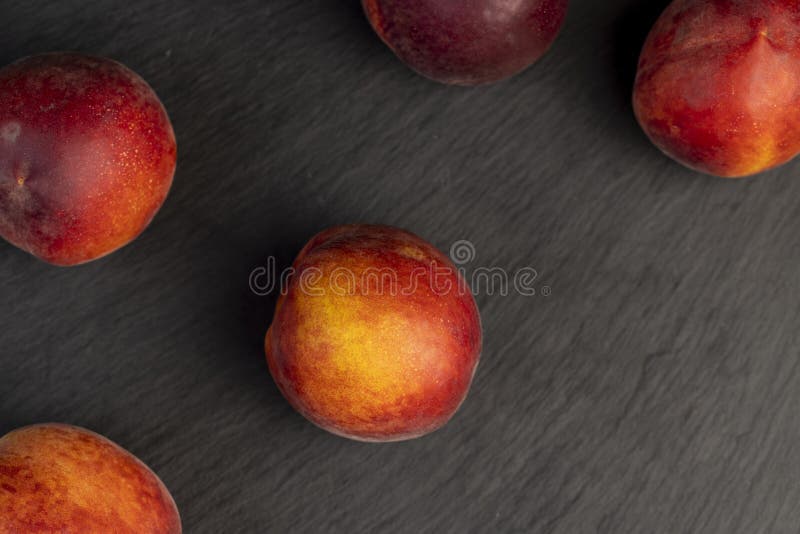 Ripe and Sweet Nectarine Fruit on the Table Stock Image - Image of ...