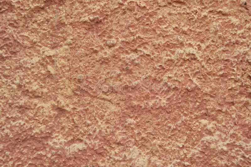 Red-orange Painted Wall with Cinder Block Texture. Abstract Interior ...