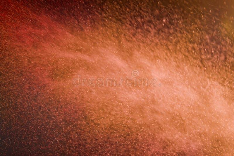RED and ORANGE PARTICLES SWIRLING in TURBULENT AIR Stock Photo - Image ...