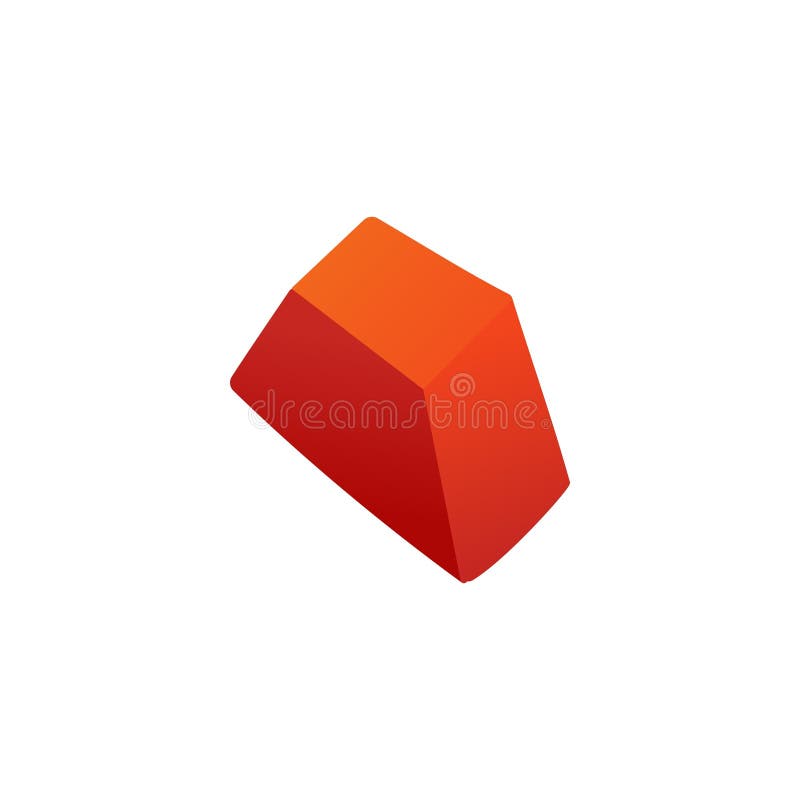 Red and Orange Prism with Polygonal Surfaces for Math and Learning ...