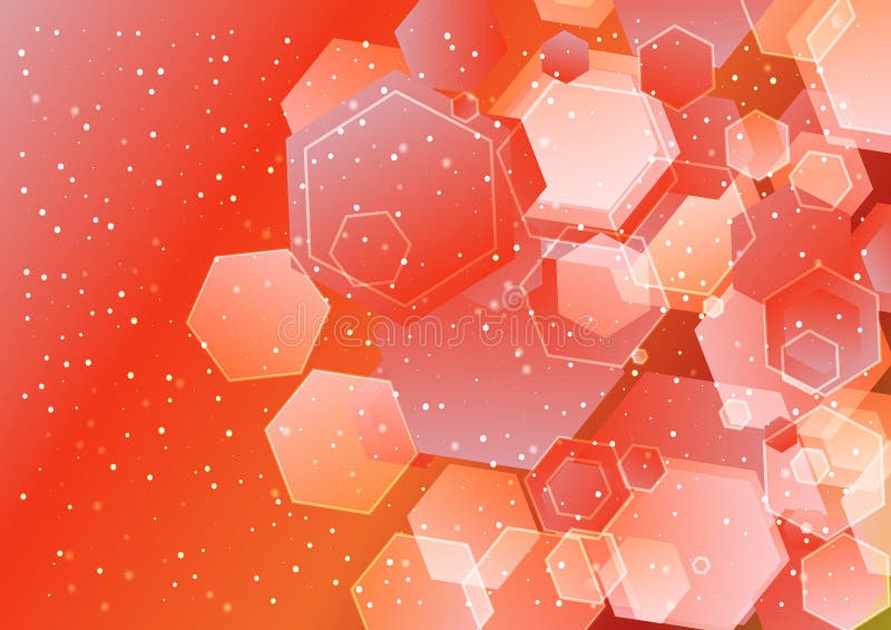 Red and Orange Random Hexagon Shape Background Vector Image Stock ...