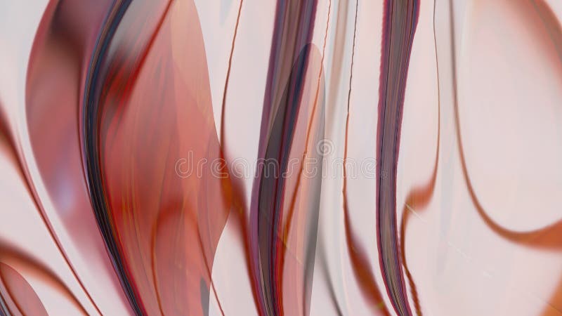 Red, Orange, River Flow with Metallic Organic Wave-like Pattern ...