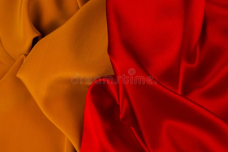 Red and Orange Silk or Satin Luxury Fabric Texture Can Use As Abstract ...
