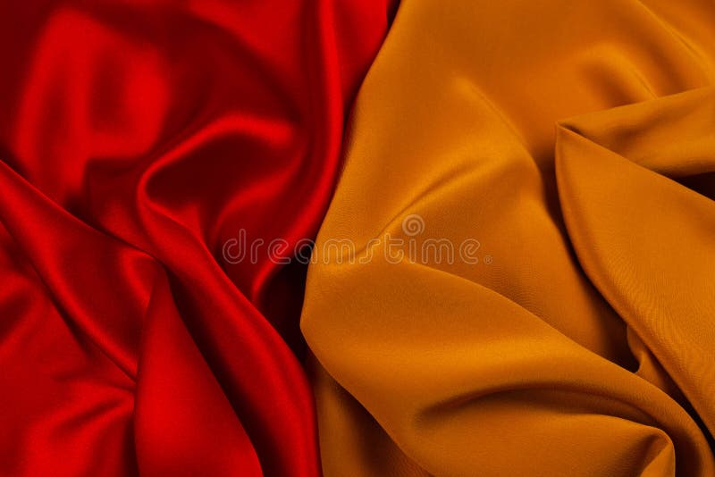 Red and Orange Silk or Satin Luxury Fabric Texture Can Use As Abstract ...
