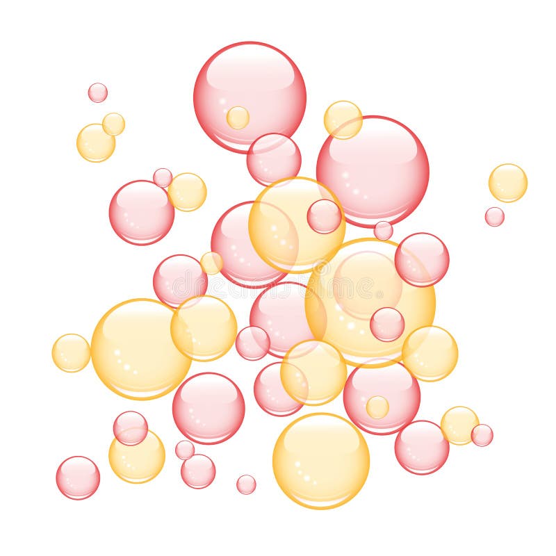 Red and Orange Soap Bubbles Stock Vector - Illustration of psychedelic ...