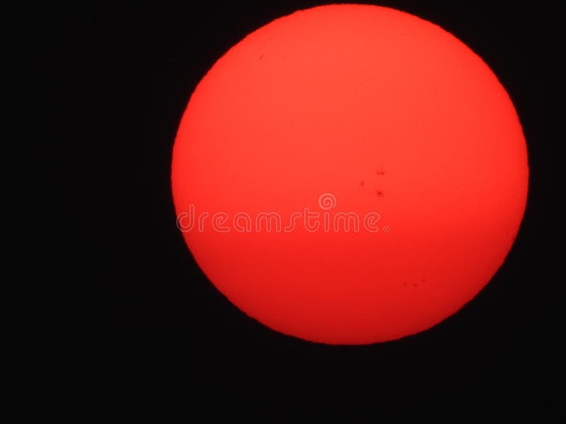 Red Orange Sun during Forest Fire Smoke in FLX in NYS Stock Photo ...