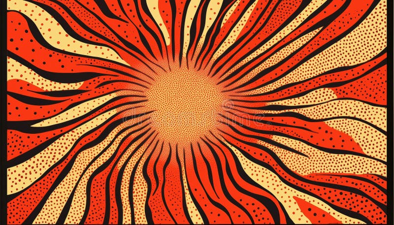 Red and Orange Vintage Comic Magazine Cover with Rays Stock Image ...