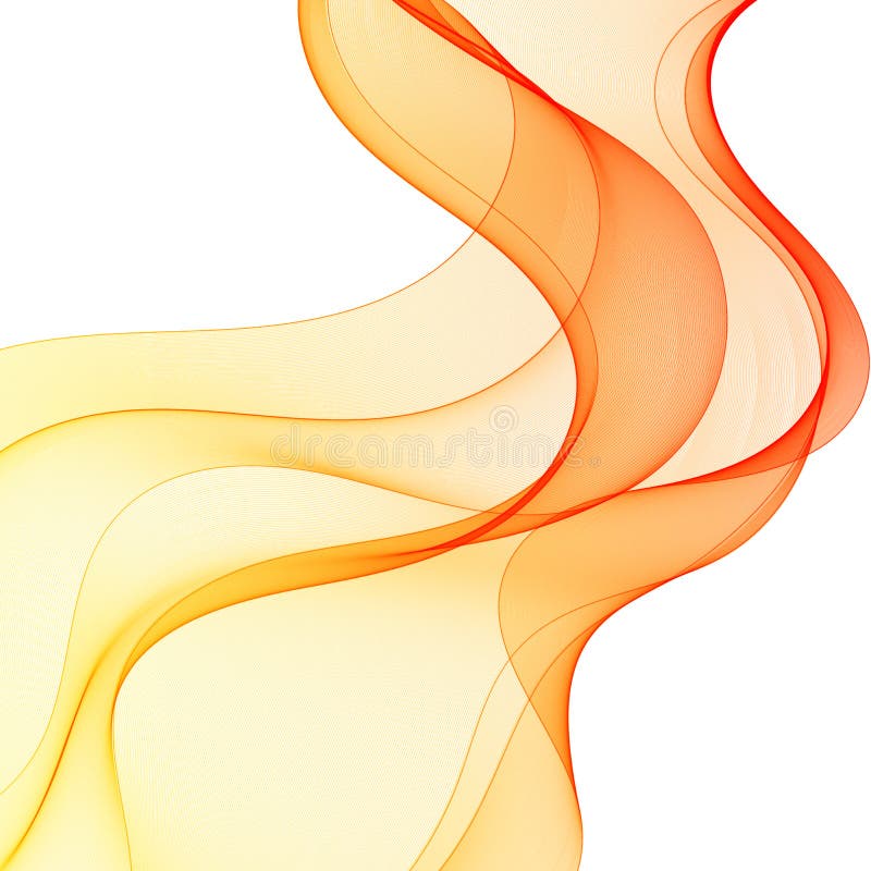 Red and Orange Wave. Advertising Template. Eps 10 Stock Vector ...