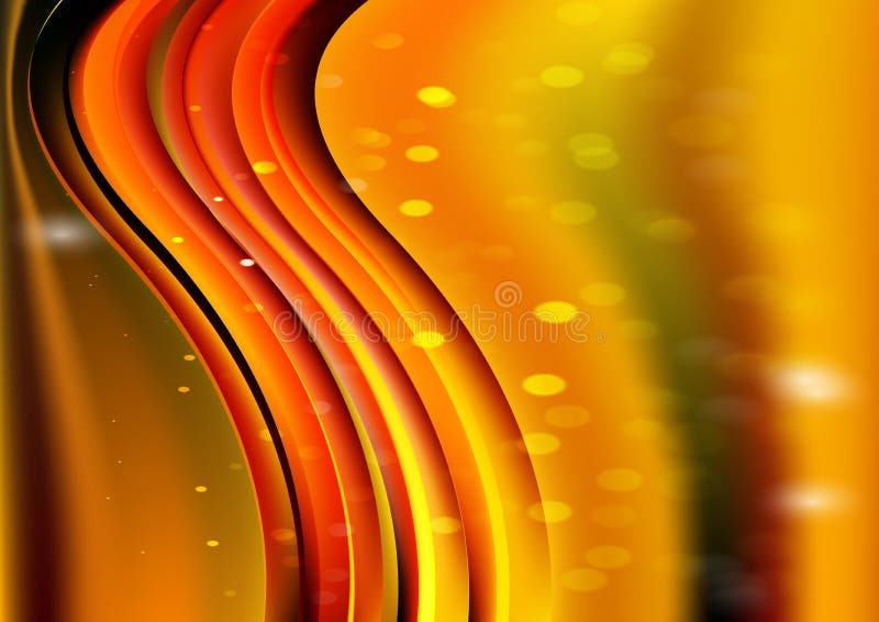 Red and Orange Wave Background Stock Vector - Illustration of abstract ...