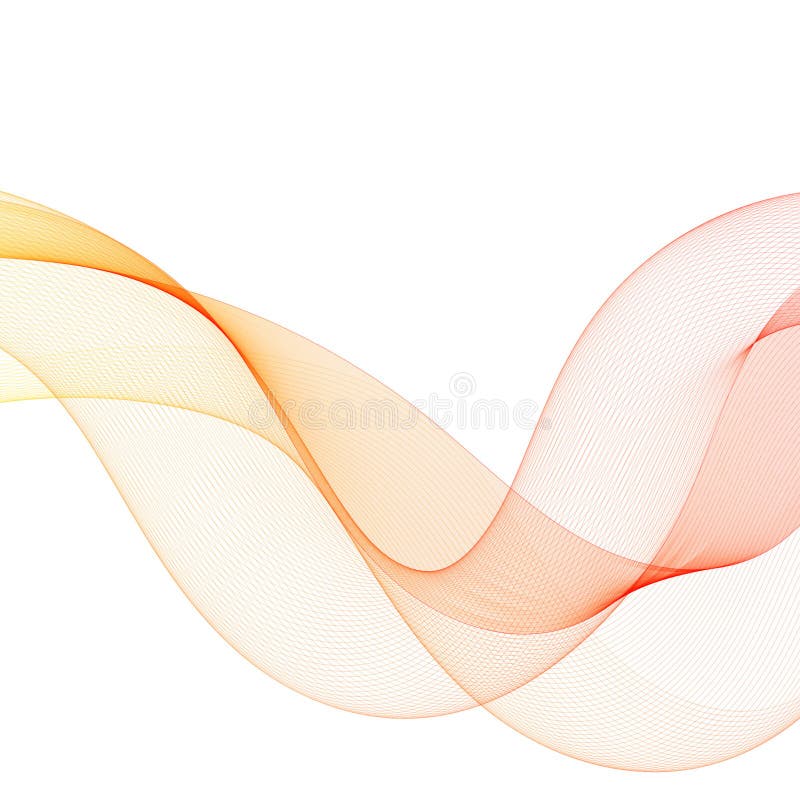 Red and Orange Wave. Vector Abstract Lines. Eps 10 Stock Photo - Image ...