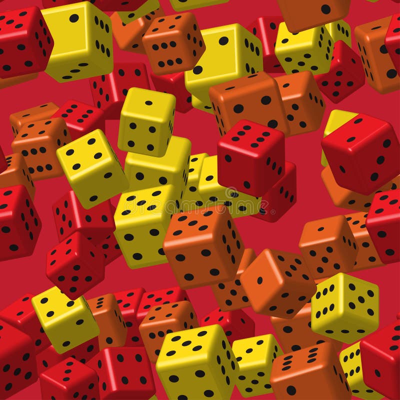 Yellow Dice with Question Marks on Their Faces Background. 3d ...