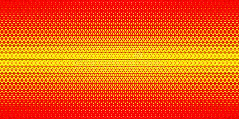 Red Orange Yellow Halftone Triangles Pattern. Abstract Geometric ...