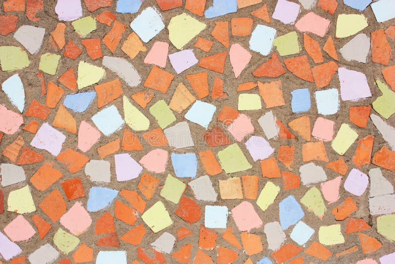 Red Orange and Yellow Rustic Mosaic Stock Photo - Image of abstract ...