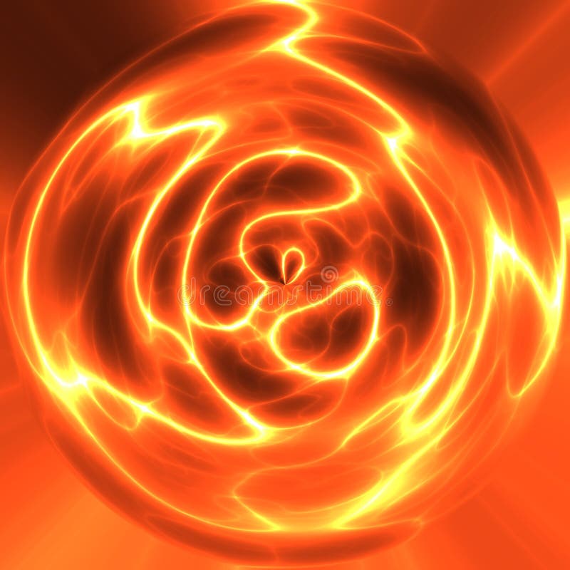 Red orb of electricity stock vector. Illustration of unique - 3106723