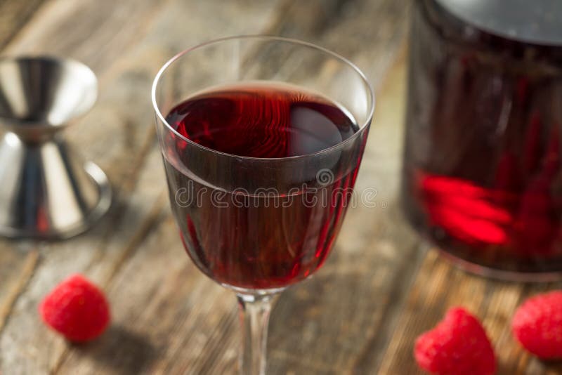 Red Organic Raspberry Liqueur Stock Image - Image of organic, freshness ...