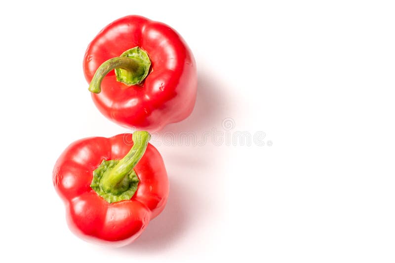 Red Organic Snack Pepper, Bellpepper with Copyspace Stock Photo - Image ...