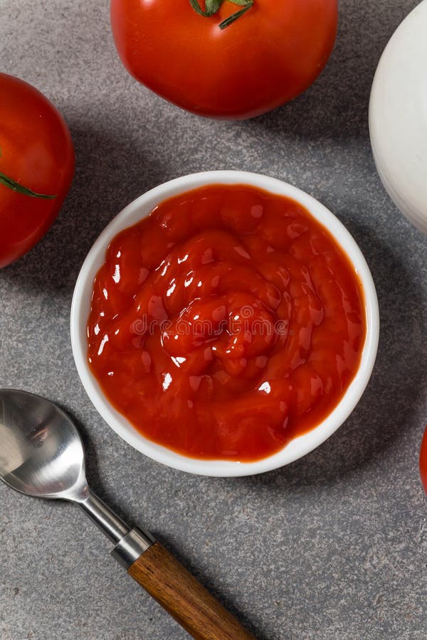 Red Organic Tomato Ketchup stock image. Image of ketchup - 364210409