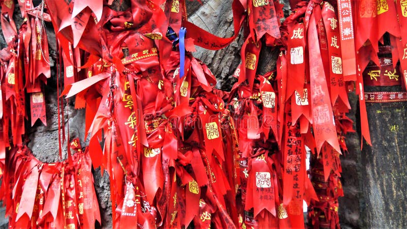 Red Oriental Blessing Amulets, Scrolls & Talisman for Fortune, Love ...