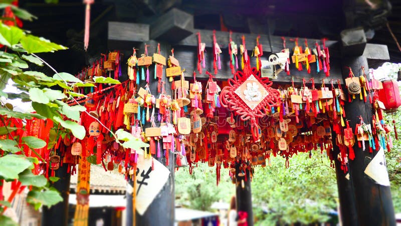 Red Oriental Blessing Amulets, Scrolls & Talisman for Fortune, Love ...