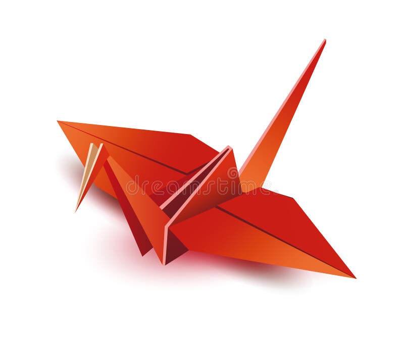 Origami Crane stock vector. Illustration of sadako, bird - 177568