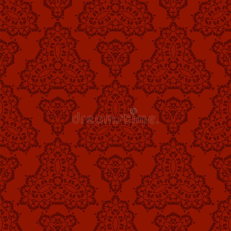 Red Ornamental Seamless Pattern. Endless Texture. Oriental Geometric ...