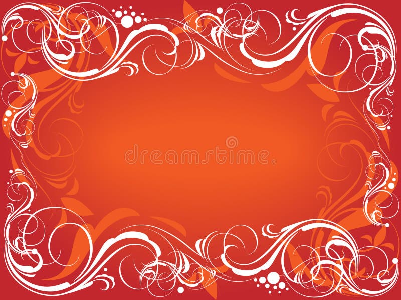 Red ornate background stock vector. Illustration of swirl - 11352998