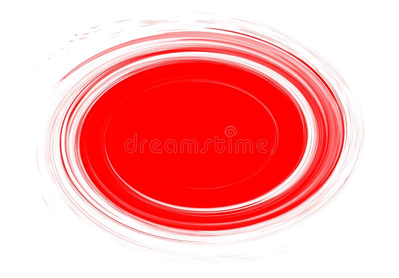 Red Oval Graphic Color Brush Strokes Effect on White Color Background ...