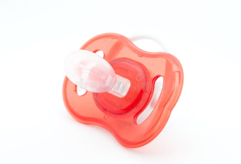 Red pacifier stock photo. Image of objects, people, infant - 24708296