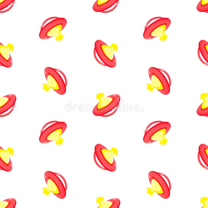 Red Pacifiers Vector Seamless Pattern. Baby Dummy Stock Vector ...