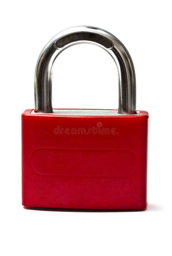 Red padlock stock photo. Image of code, protect, steel - 18535514