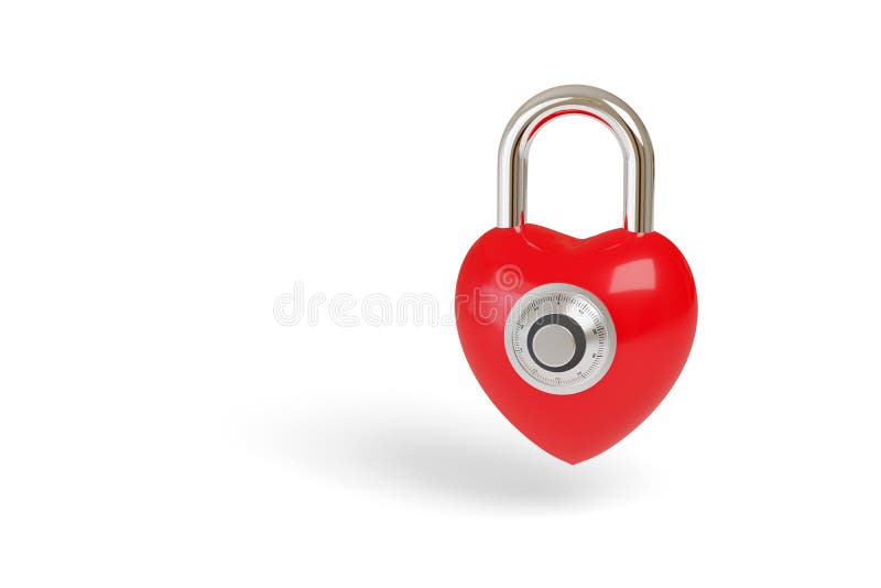 Combination Lock Red Heart Stock Illustrations – 91 Combination Lock ...