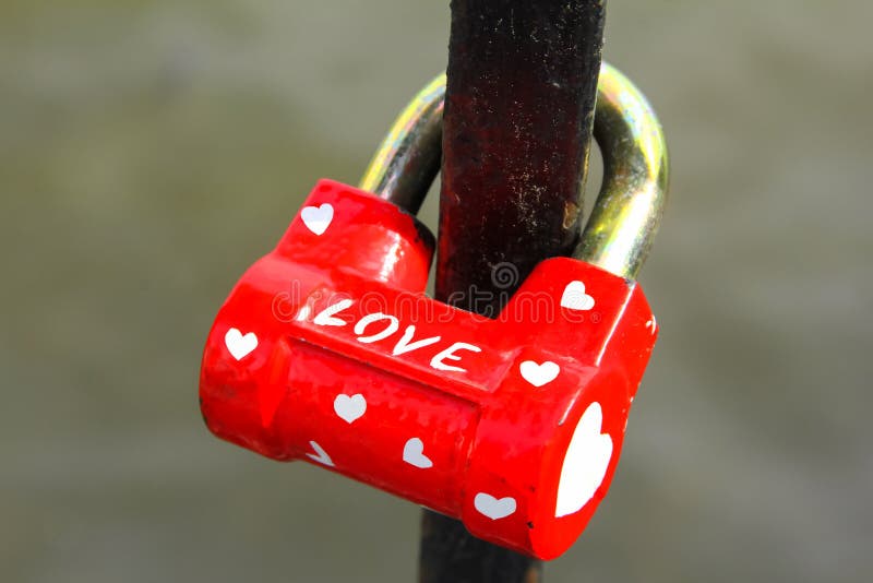 Red padlock stock photo. Image of eternity, sign, concepts - 51445922