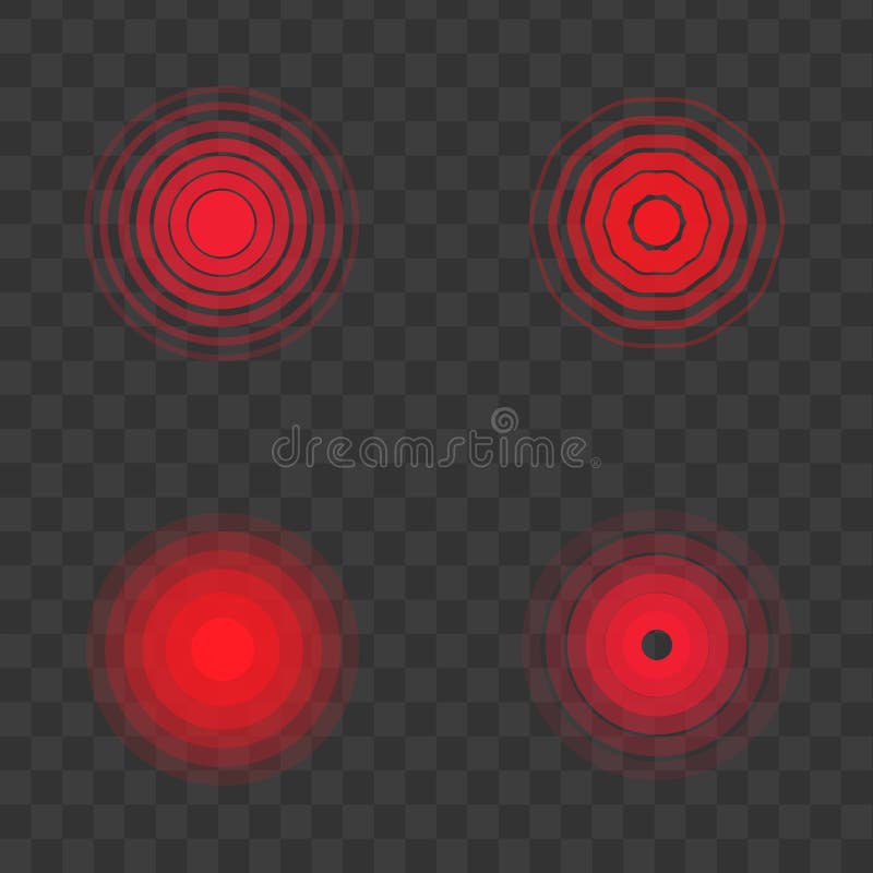 Red pain circle stock vector. Illustration of body, medical - 146091578