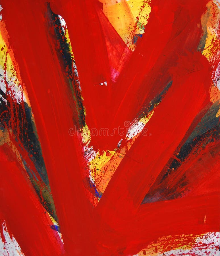 Red paint stock photo. Image of brush, fantasy, creativity - 5822058