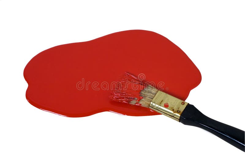 Red paint stock image. Image of interior, glossy, bucket - 8713713