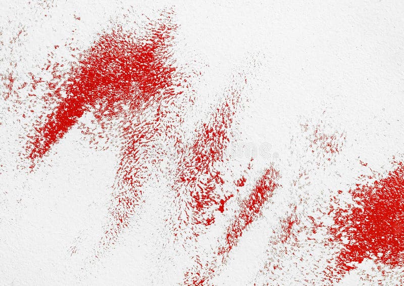 Red Paint Abstract Brush Pattern on a White Wall Texture Background ...