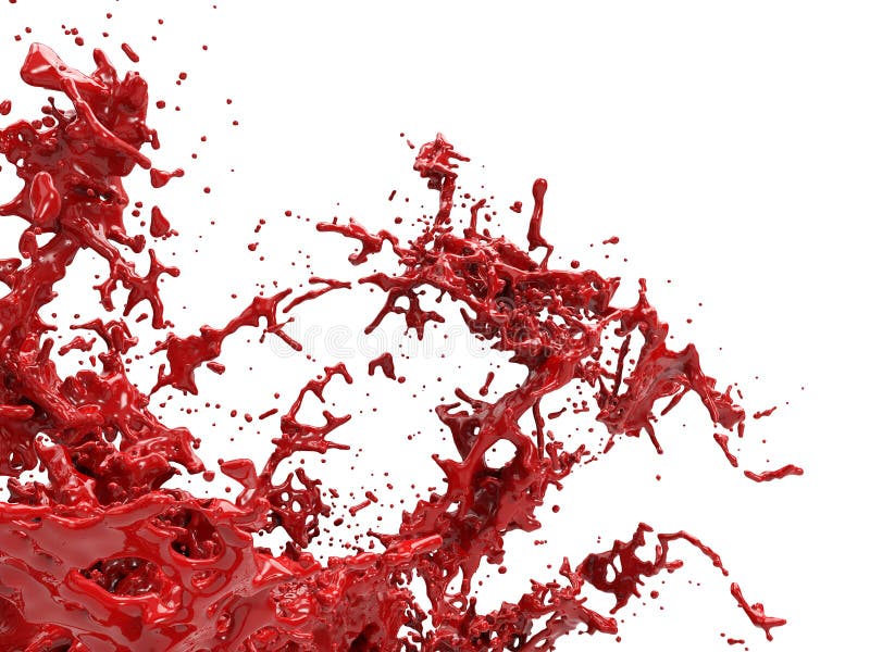 Red Paint Abstract Splash Background Stock Illustration - Illustration ...