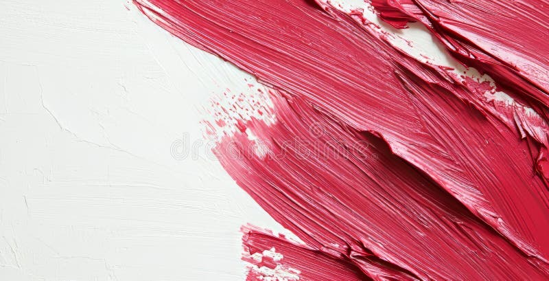 Red Paint Brush Strokes on Grunge Background Isolated on White ...