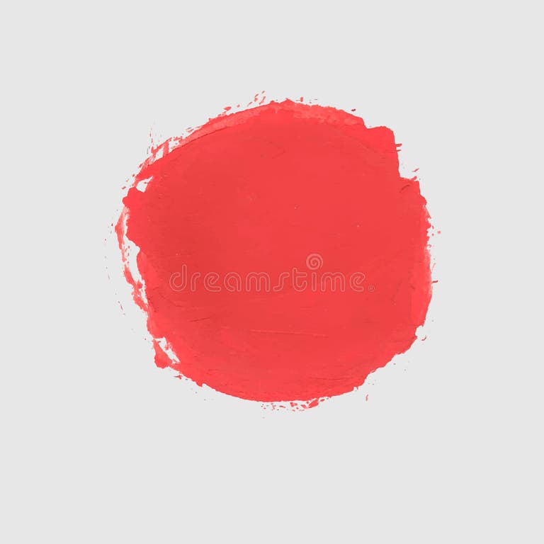 Red paint circle. stock illustration. Illustration of acrylic - 85072803