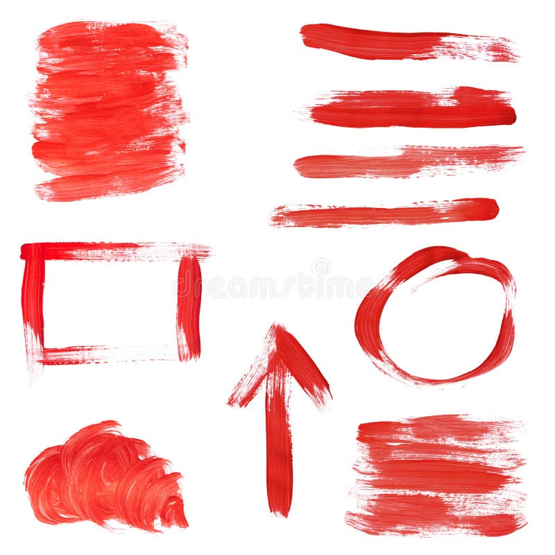 Red Paint Design Elements stock photo. Image of arrow - 11132556