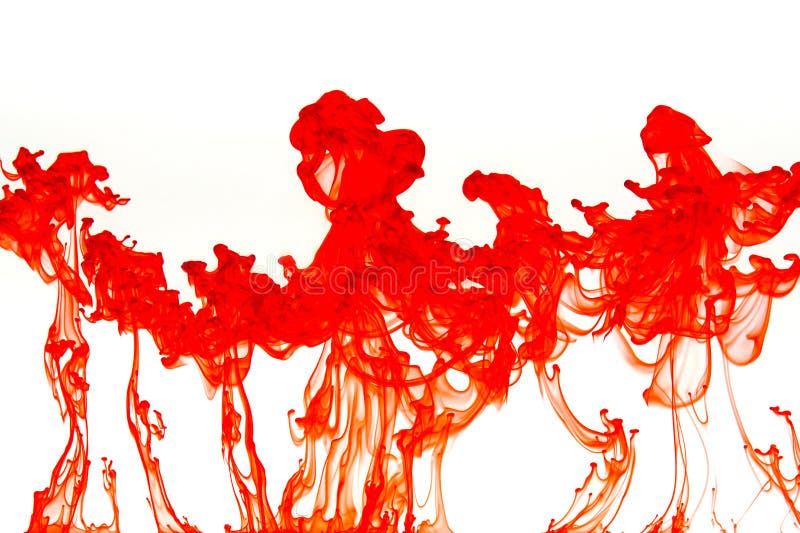 Red Paint Dissolving in Water Stock Image - Image of drop, cloud: 272768889