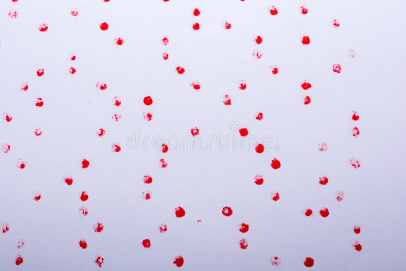 Red Paint Dots on a White Background Stock Photo - Image of abstract ...