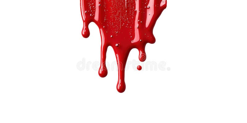 Red Paint Dripping. Artistic Expression and Creative Design Element ...