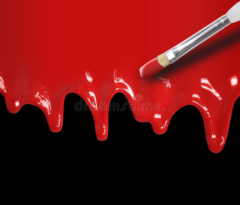 Red Paint Dripping