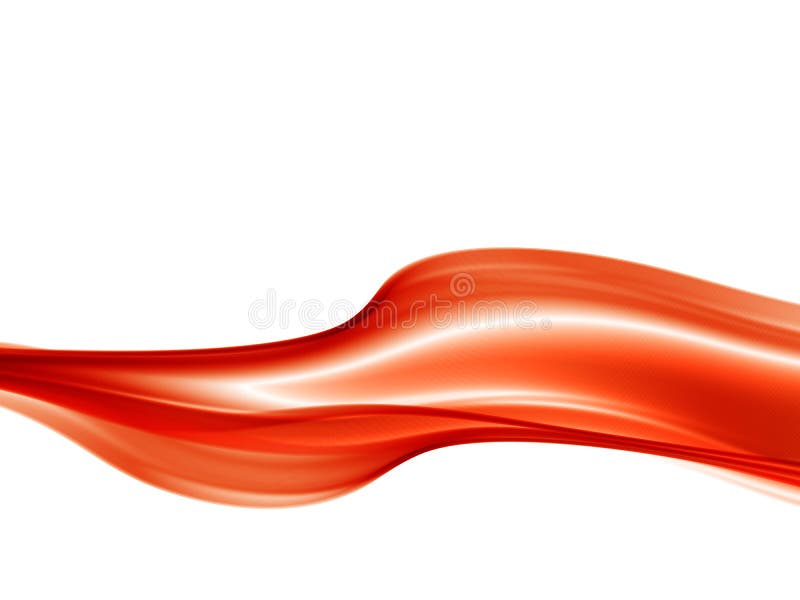 Red Paint Drips. Abstraction Red Wave on a White Background Stock ...