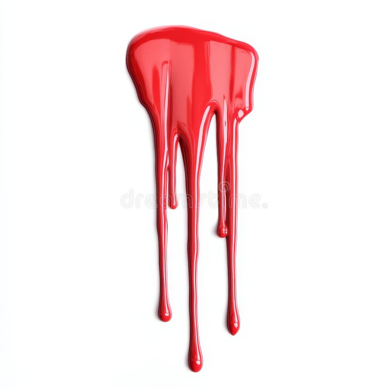 Red Paint Drips stock vector. Illustration of graphic - 5879386